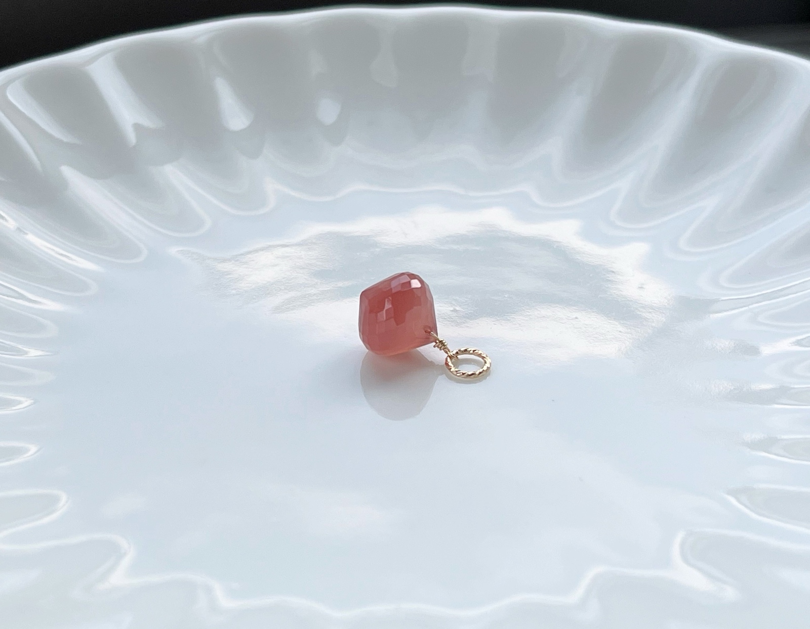 インカローズ ネックレスチャーム k14gf | minne 日本最大級のハンドメイド・手作り通販サイト