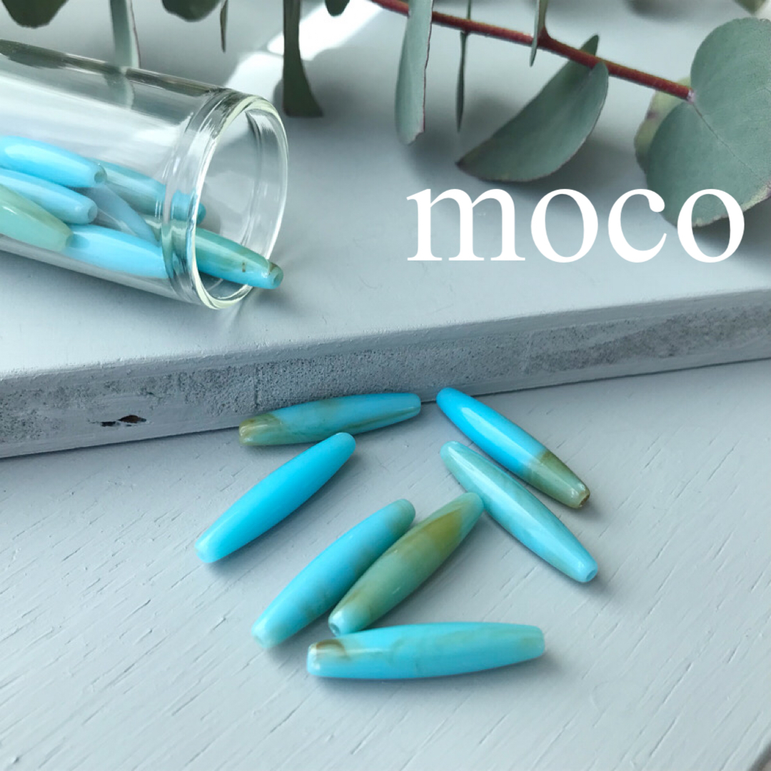 【4個】vintage マーブル スティックビーズ D81 - moco | minne 国内最大級のハンドメイド・手作り通販サイト