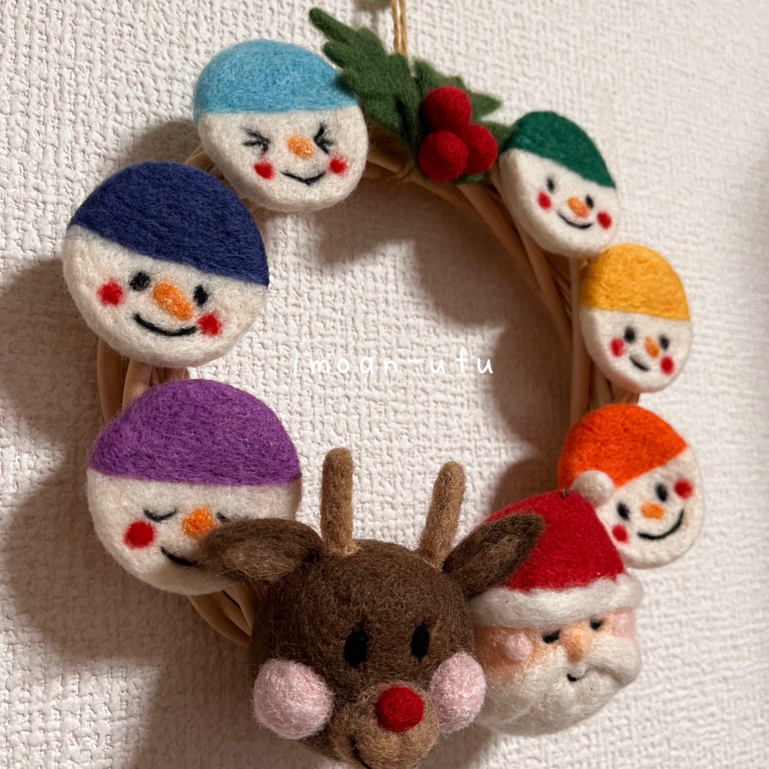 【セール】クリスマスリース雪だるま⛄️ - IMOAN-UFU'S GALLERY | minne 国内最大級のハンドメイド・手作り通販サイト