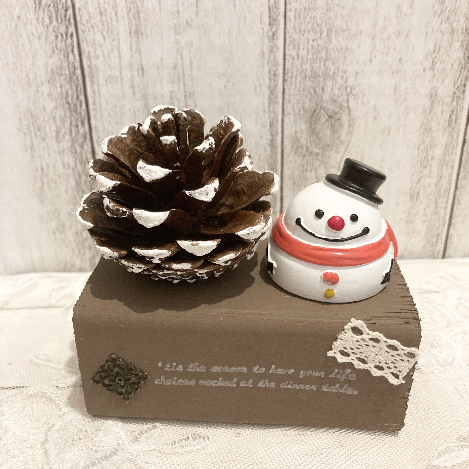 ナチュラルインテリア雑貨 クリスマス ゆきだるま - ＊home＊GALLERY | minne 国内最大級のハンドメイド・手作り通販サイト