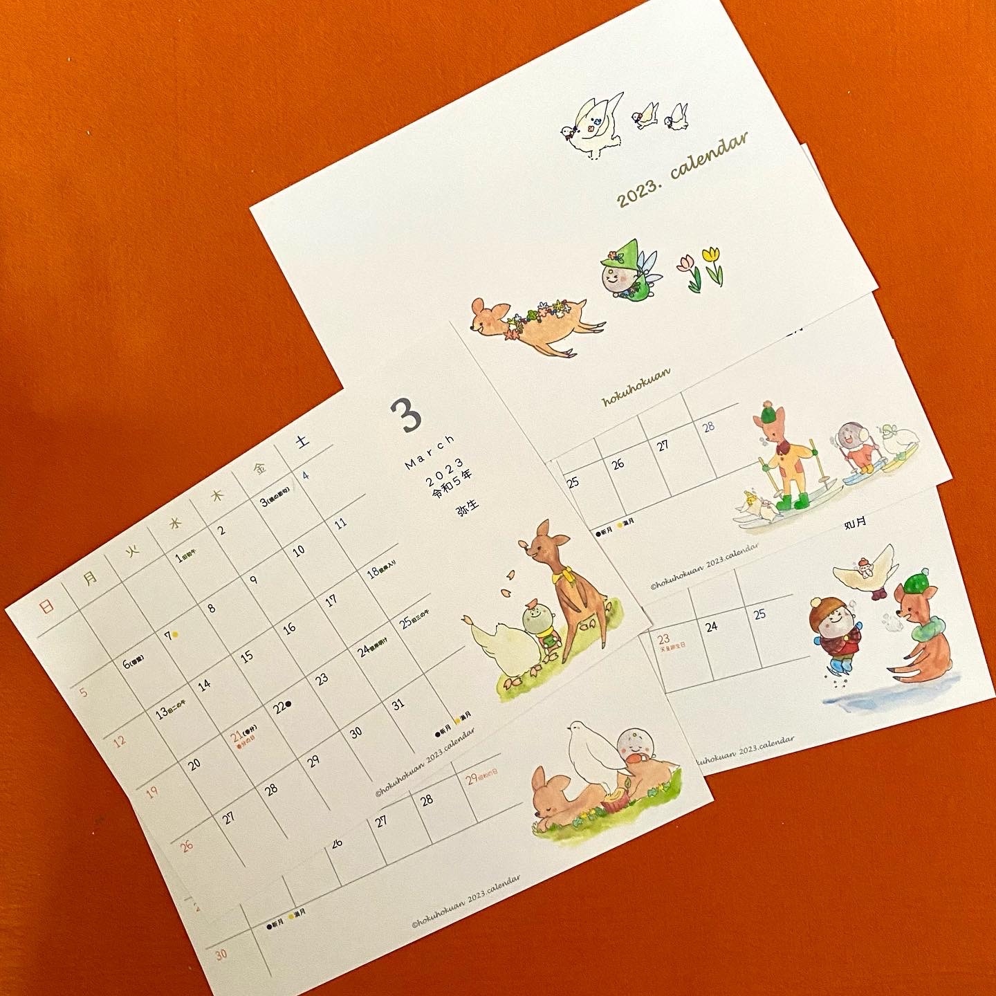 A5サイズ カレンダー（リフィルタイプ） - HOTOKES'S GALLERY | minne 国内最大級のハンドメイド・手作り通販サイト