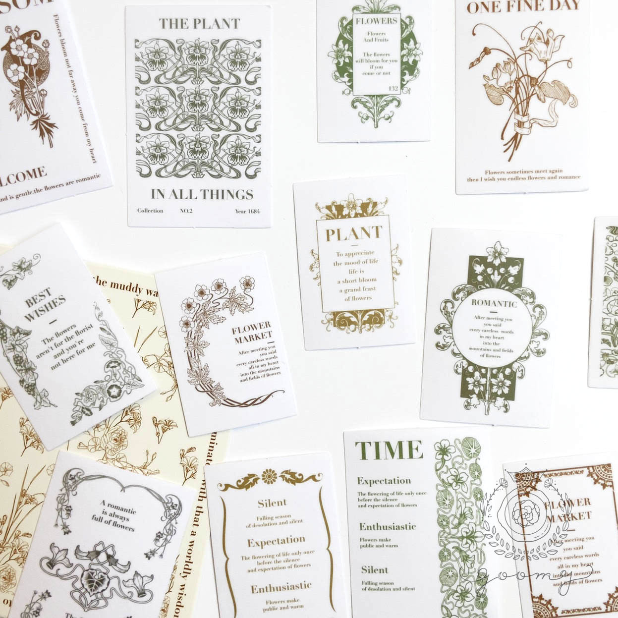 ボタニカルスクエアシール 1 - goomy | minne 国内最大級のハンドメイド・手作り通販サイト