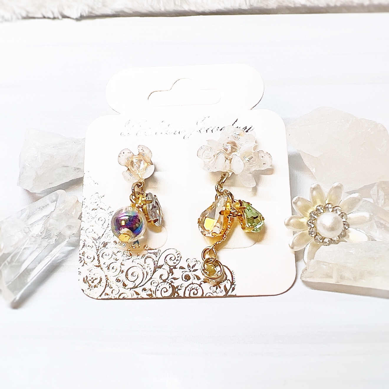 銀木犀ピアス - osibana-shop | minne 国内最大級のハンドメイド・手作り通販サイト