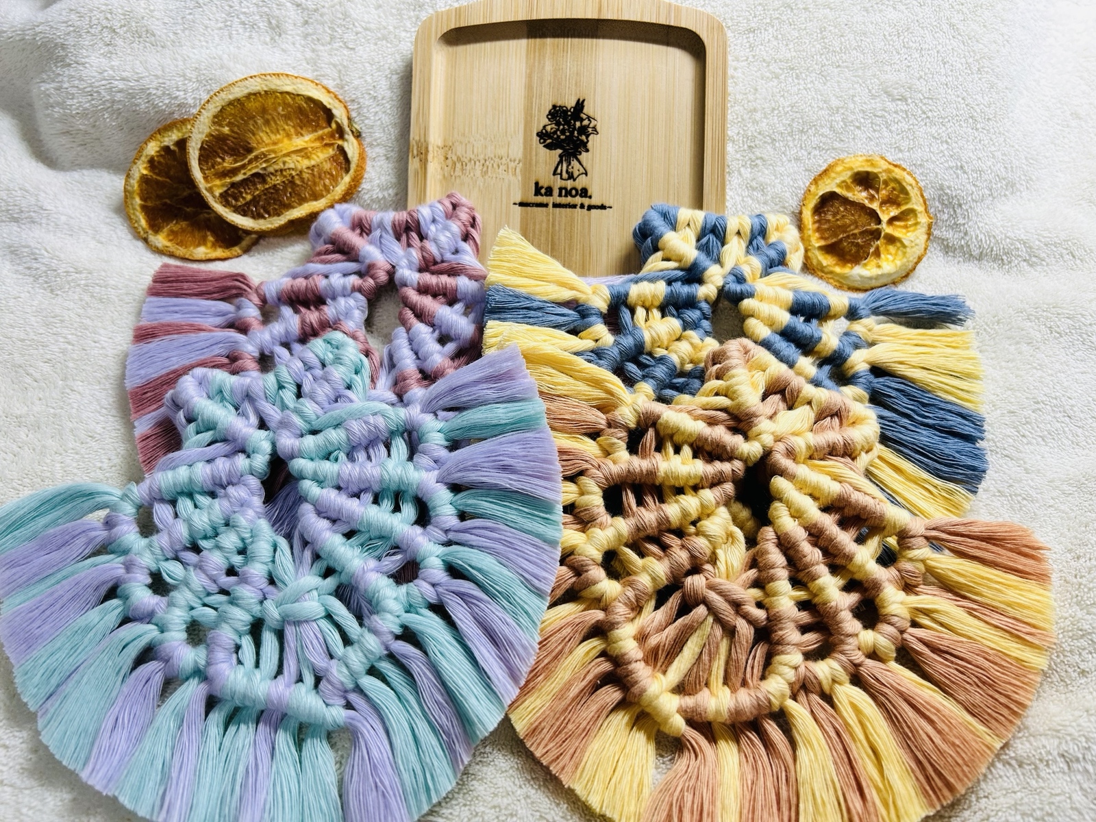 *受注作製* マクラメシェルコースター - ka noa. | minne 国内最大級のハンドメイド・手作り通販サイト