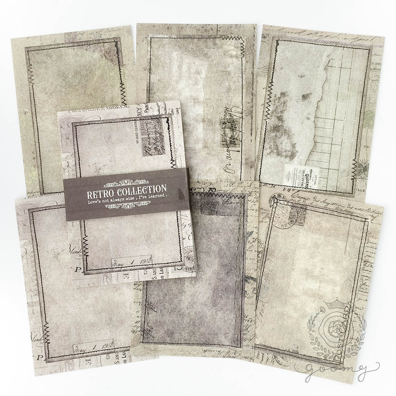 デザインペーパー RETRO COLLECTION 3 - goomy | minne 国内最大級のハンドメイド・手作り通販サイト