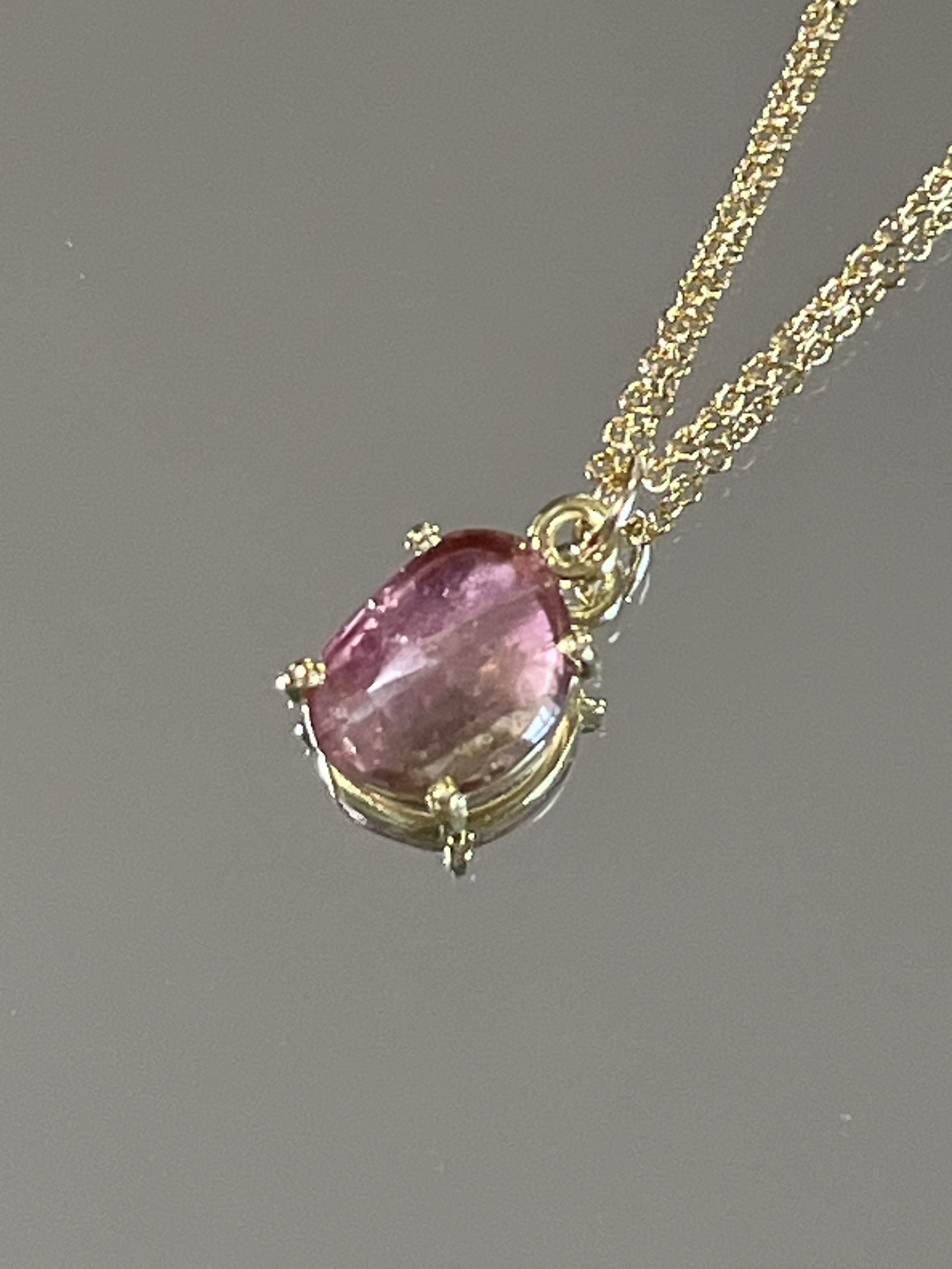 バイカラートルマリン（スイカ色）のネックレス ＜A＞ 14kgf - sironekoshop | minne 国内最大級のハンドメイド・手作り通販サイト