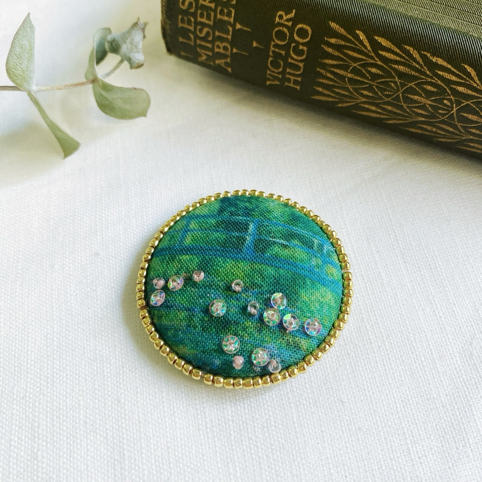 クロード・モネ/睡蓮、緑のハーモニー ピアス/イヤリング イメージアーカイブラボコレクション【minne限定】 - HI-NA | minne 国内最大級のハンドメイド・手作り通販サイト