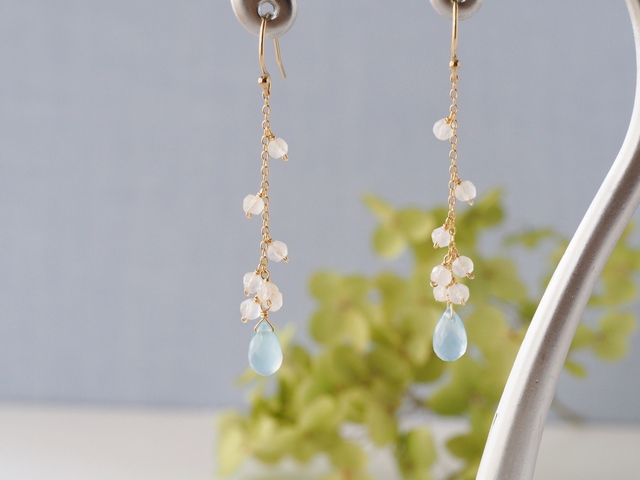 14kgf＊lucent morning dew pierce | ハンドメイドマーケット minne