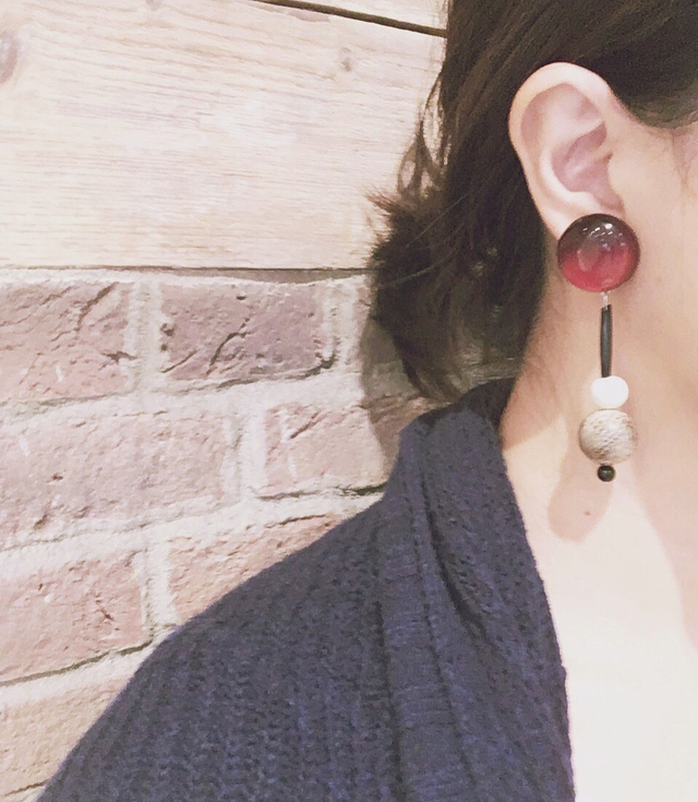 python pierce 007（red） | ハンドメイドマーケット minne