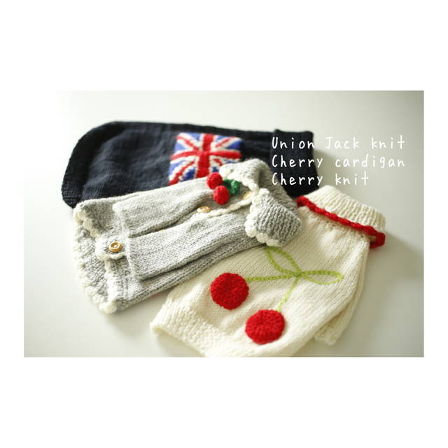co＊様専用お買い物ページ Union Jack knit . Cherry cardigan . Cherry knit | ハンドメイド ...